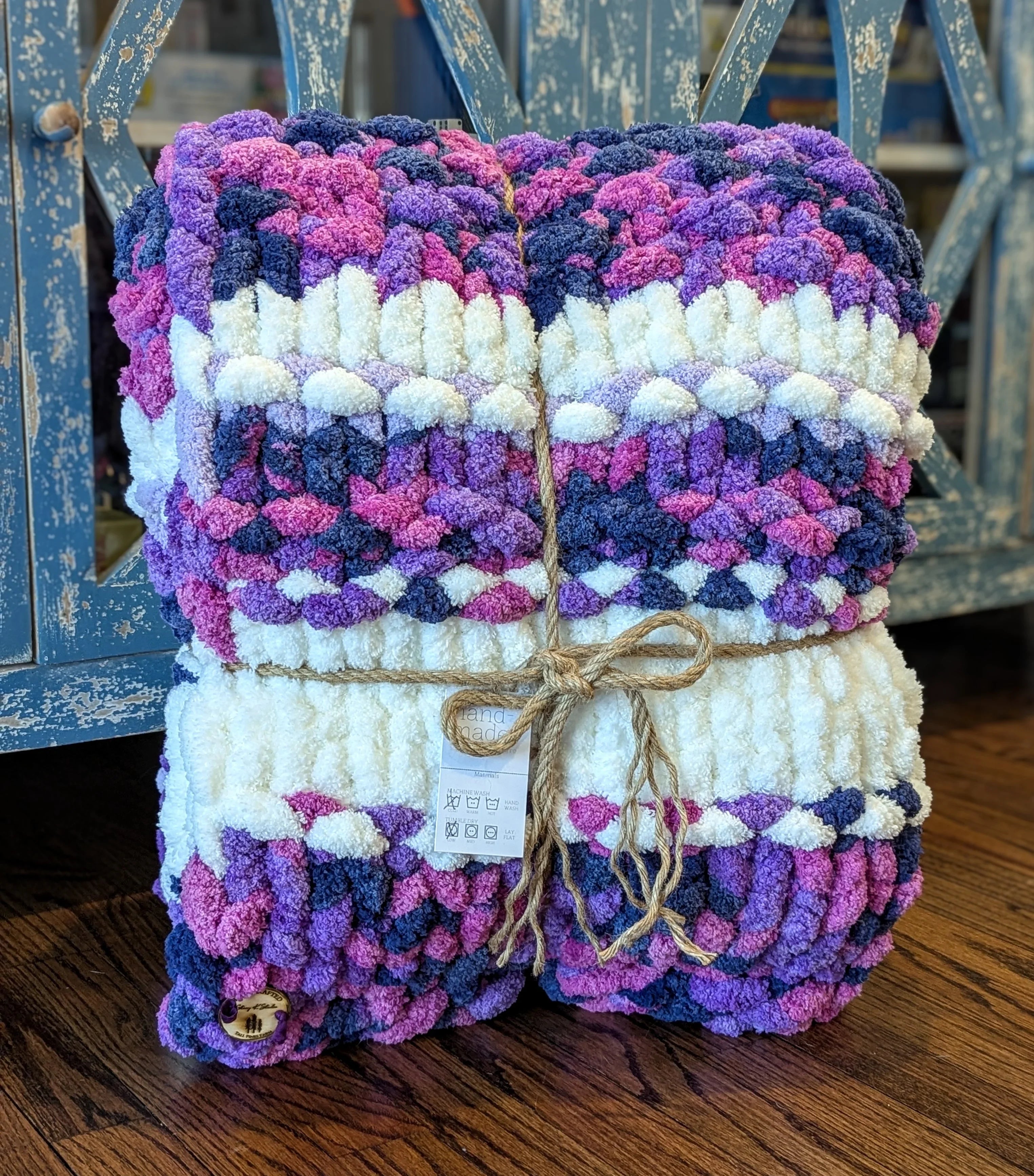 Oversized Chunky Chenille Knit Blanket Multi-Color – Bel Viaggio ...