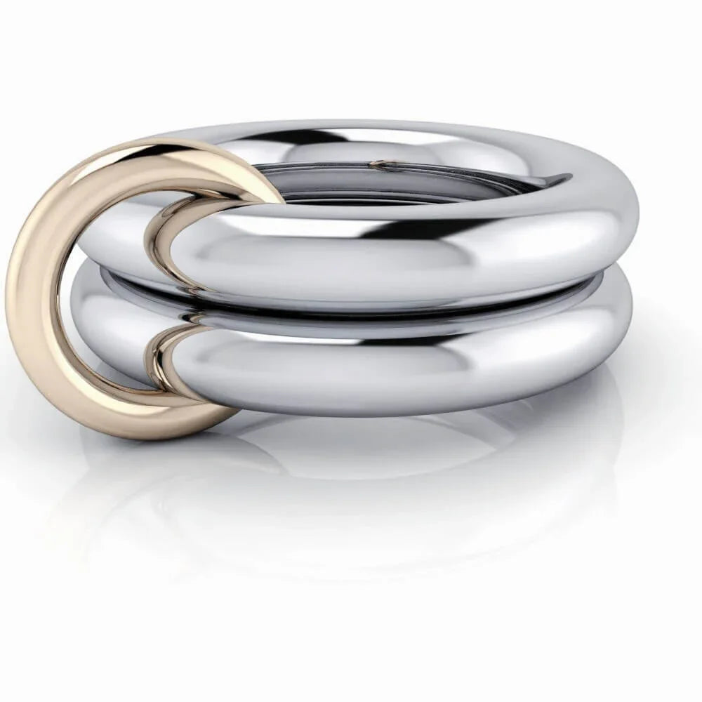 Connected Rings, Stacking Ring, Anniversary Band-Bel Viaggio – Bel ...